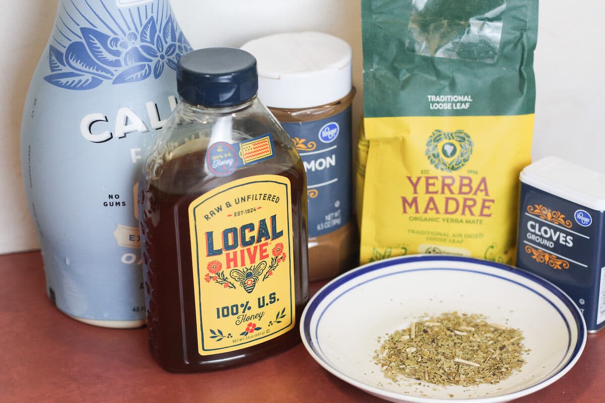 Hot Spiced Yerba Mate Latte Recipe - Latina Dietitian
